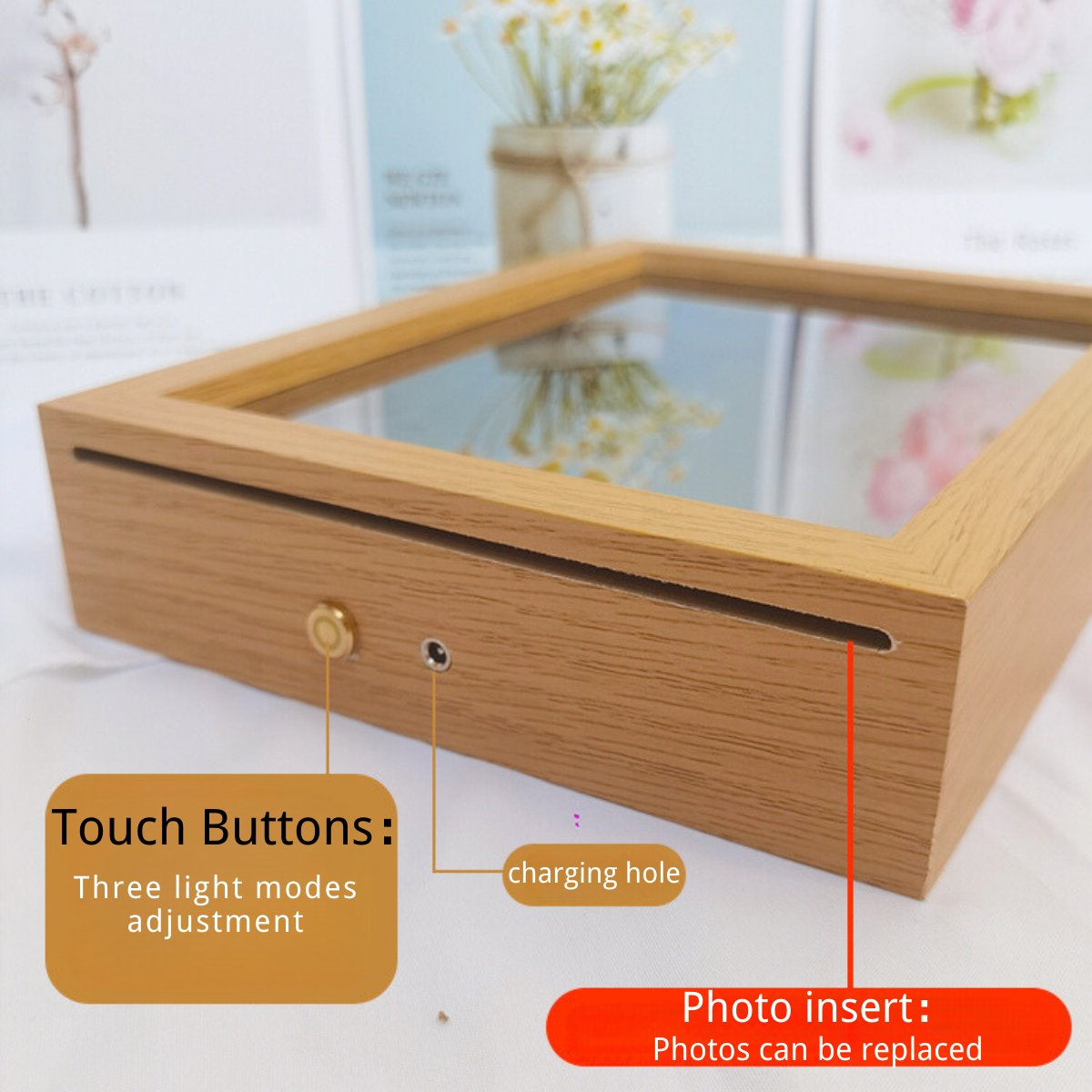 Customised Light Painted Makeup Mirror - Dreamy Custom