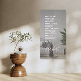 Affirmations Mirror - I Am Mirror Light Up Colorful Bedroom Lamp ...