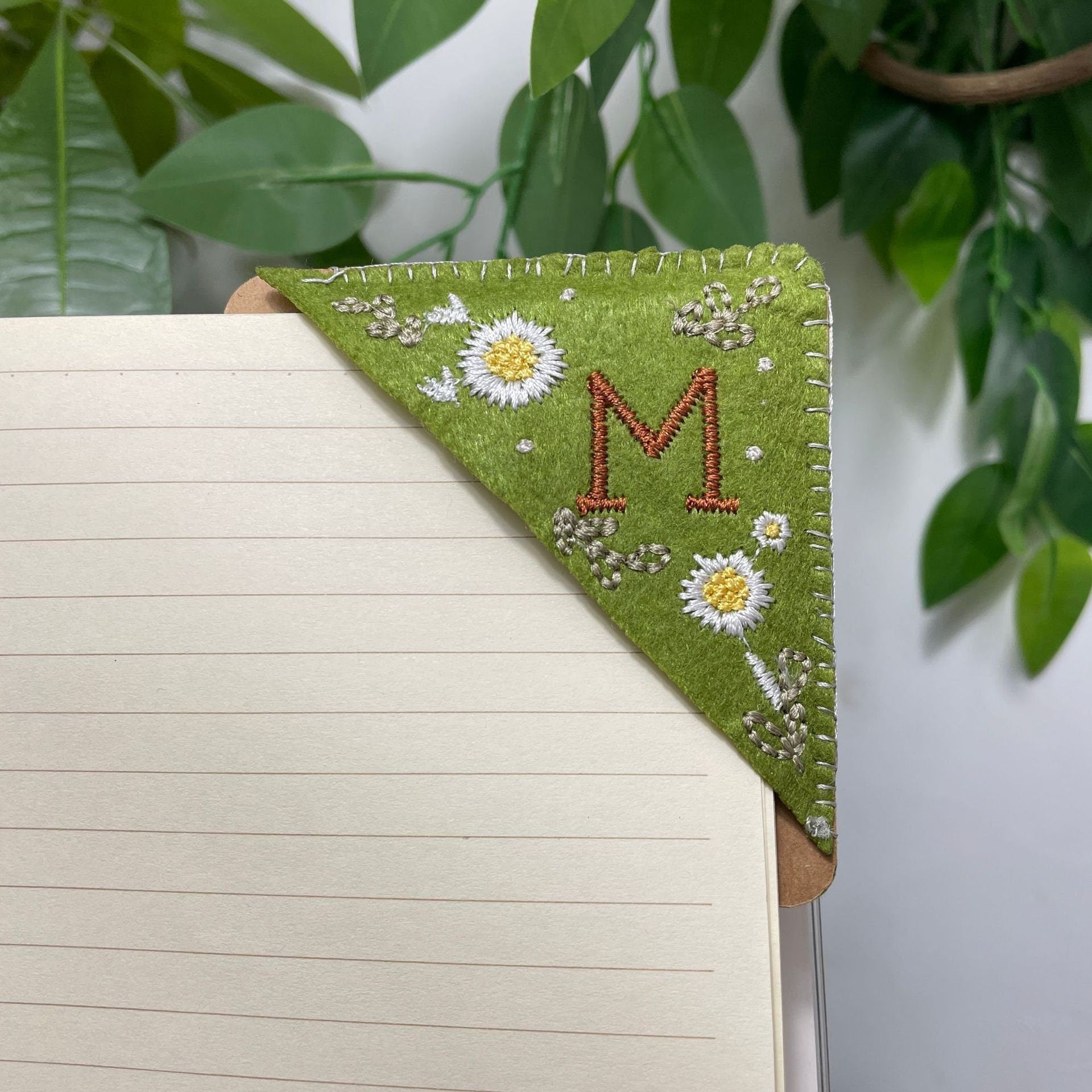 Personalized 4-Season Felt Bookmarks | Hand-Stitched Letter Designs ...