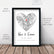 Personalized Heart Map Print - Dreamy Custom
