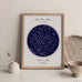 Personalized Wedding Star Map - Dreamy Custom